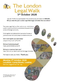 London Legal Walk 2020 - Posters and Leaflets - London Legal Support ...