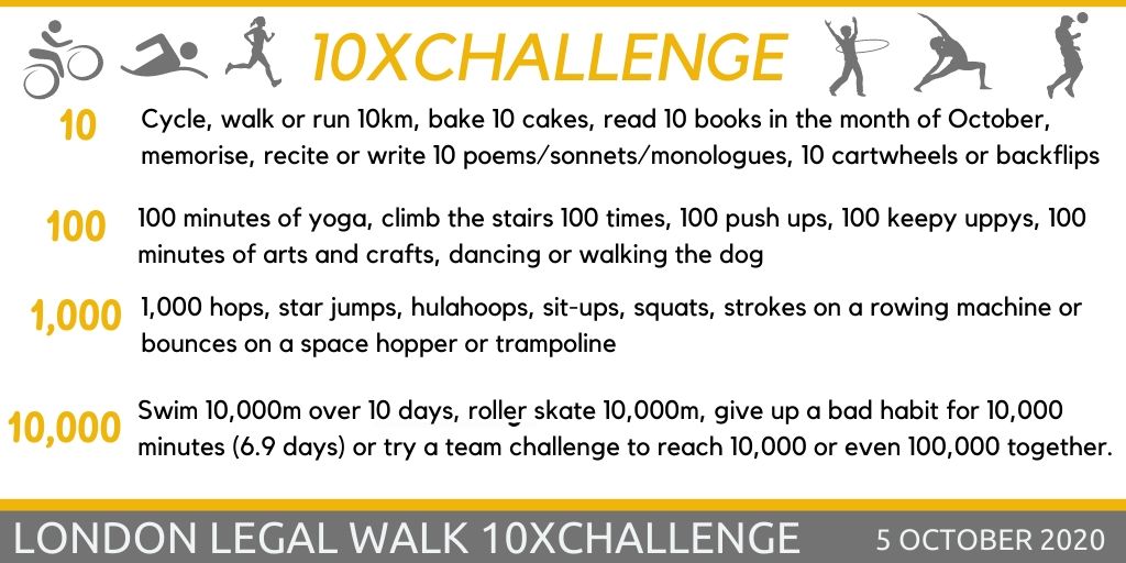 London Legal Walk 10xChallenge - London Legal Support Trust - LLST