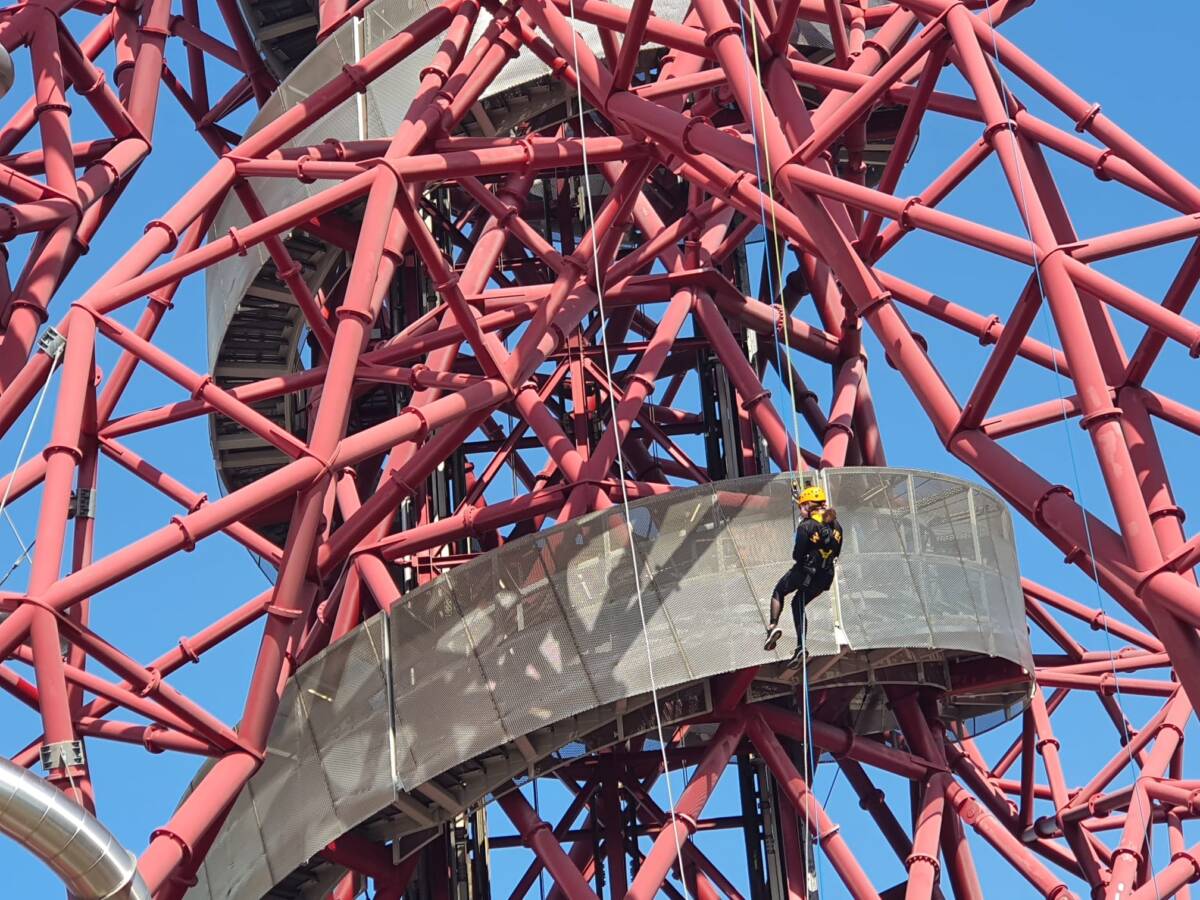 ArcelorMittal Orbit Abseil 2022 - London Legal Support Trust - LLST
