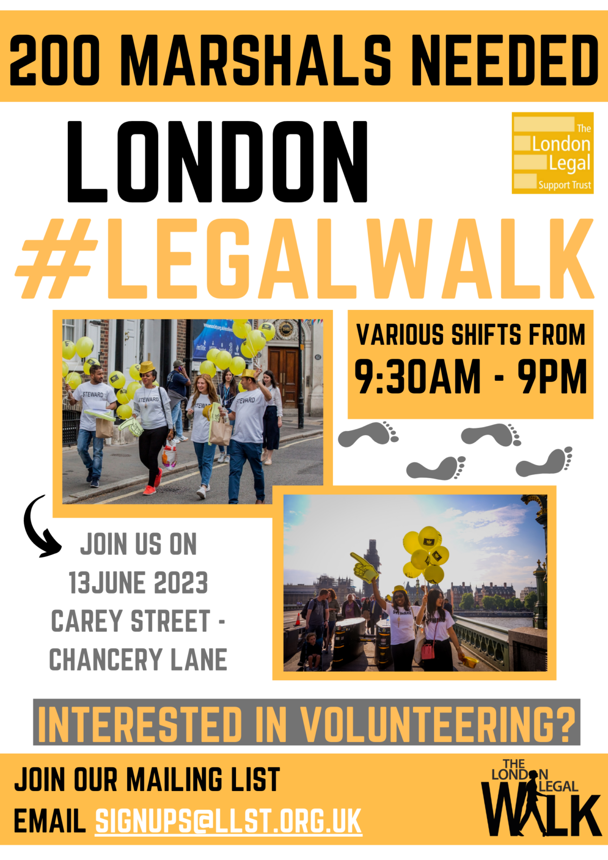 London Legal Walk Posters - London Legal Support Trust - LLST