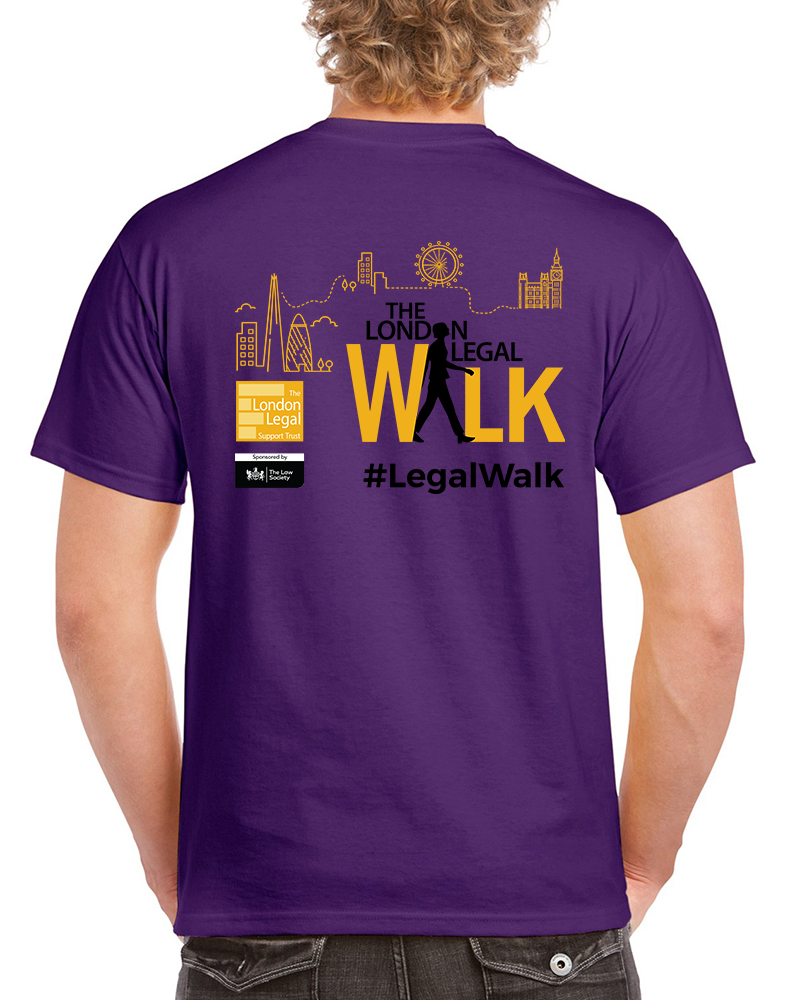 London Legal Walk T-Shirts - London Legal Support Trust - LLST