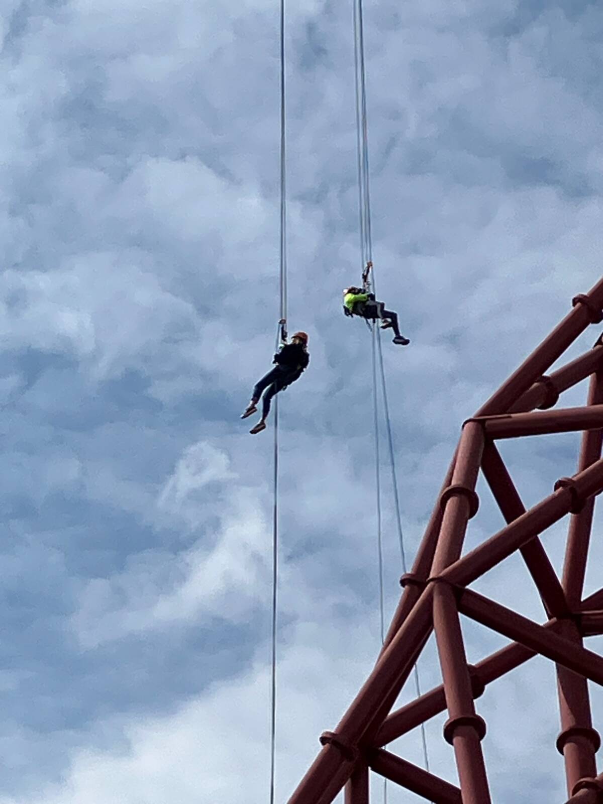ArcelorMittal Orbit Abseil 2023 - London Legal Support Trust - LLST