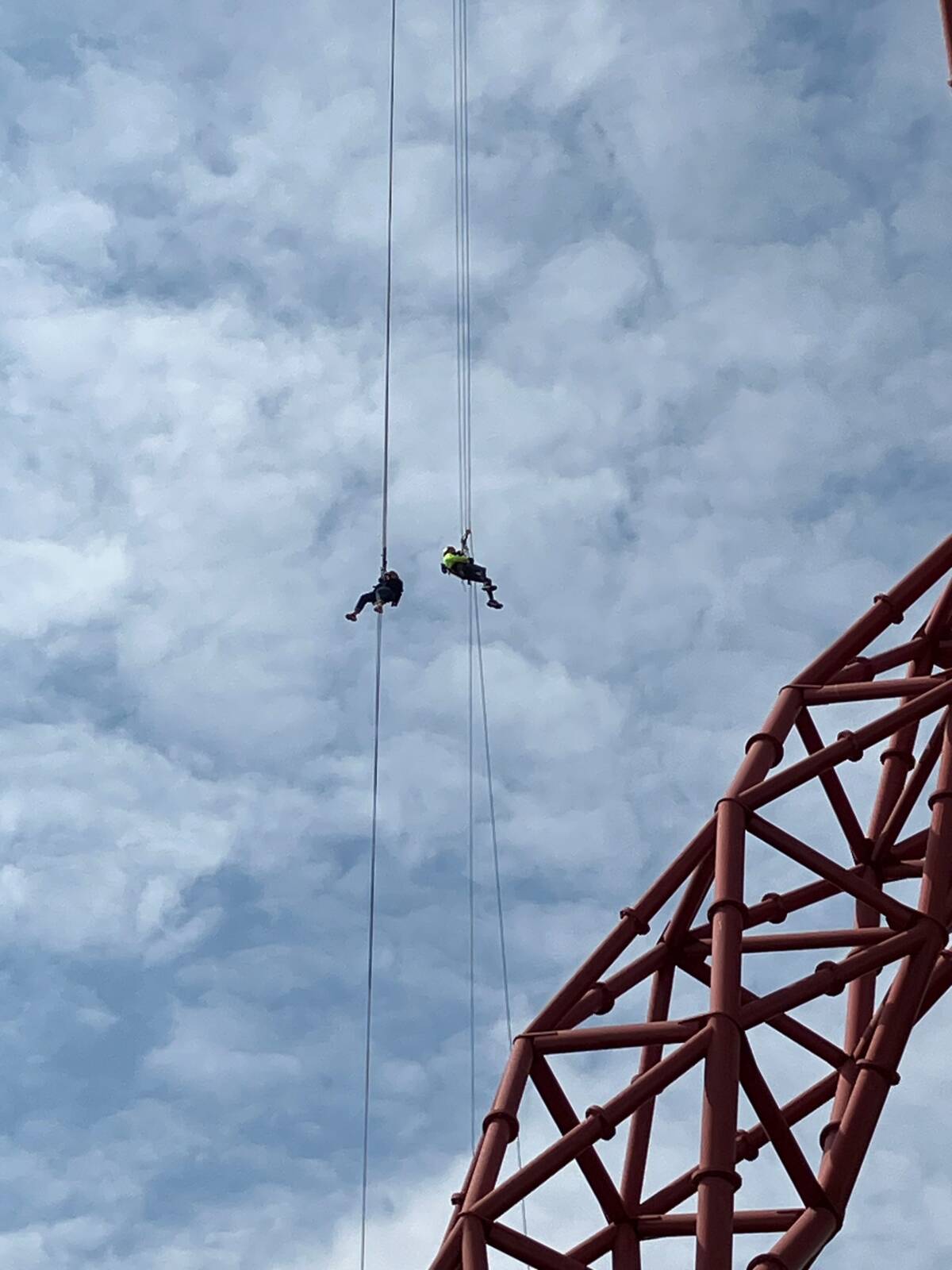 ArcelorMittal Orbit Abseil 2023 - London Legal Support Trust - LLST