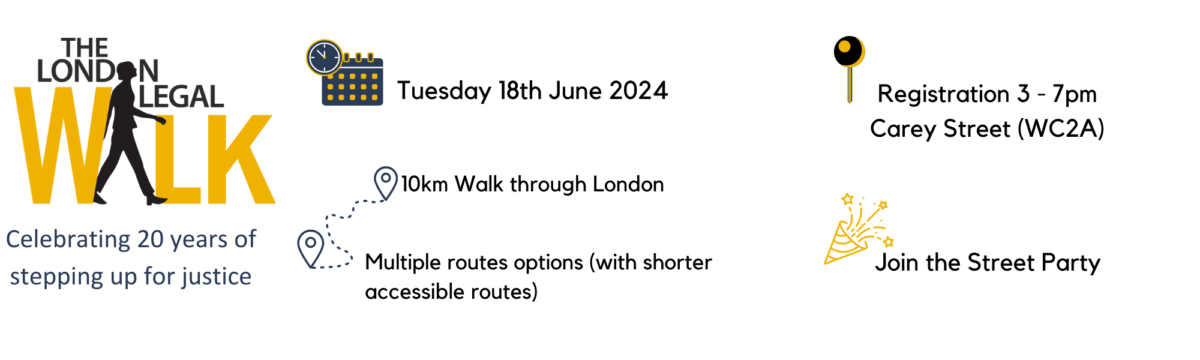 London Legal Walk 2023 - London Legal Support Trust - LLST