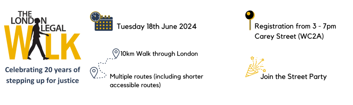 London Legal Walk 2024 - London Legal Support Trust - LLST
