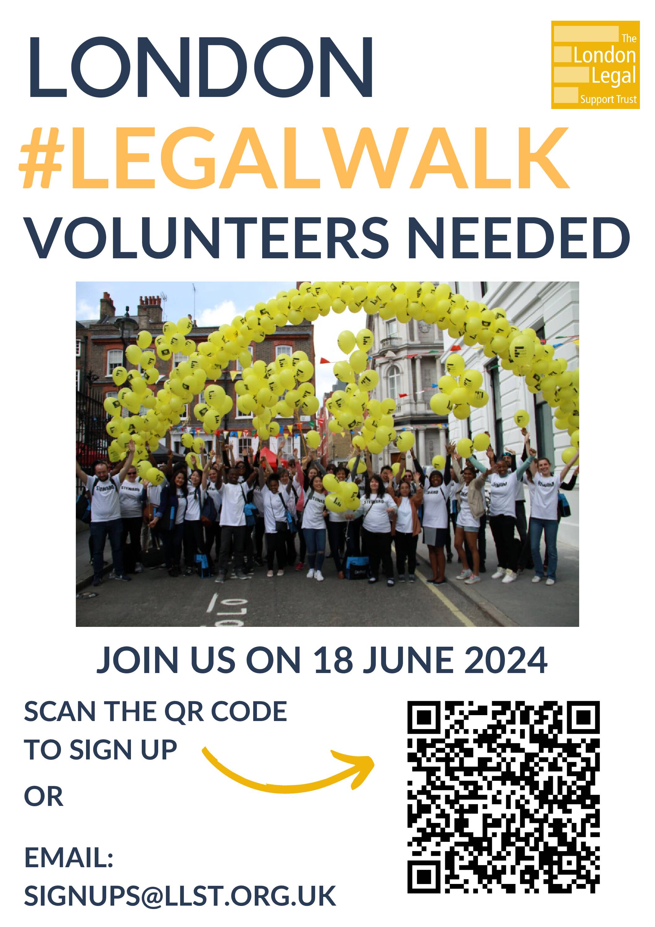London Legal Walk Posters 2024 - London Legal Support Trust - LLST