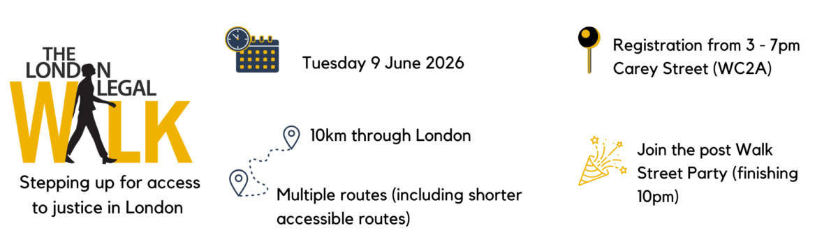 London Legal Walk 2026 - London Legal Support Trust - LLST